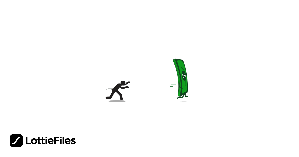 Free Running After Money Loop Animation by Minhajur Rahman | LottieFiles