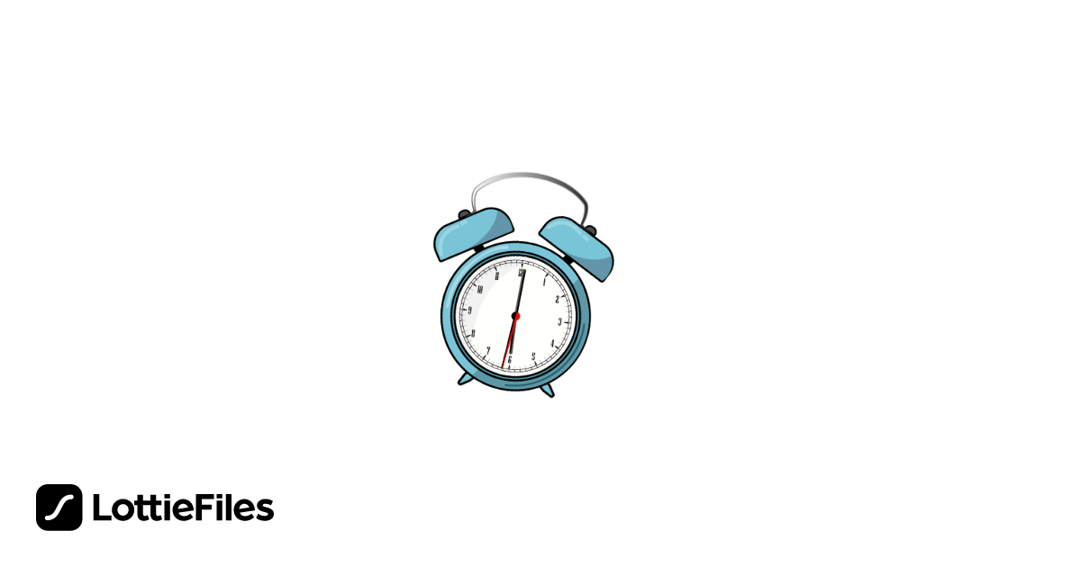 Free Alarm Clock Animation by Rana Adeel Farrukh | LottieFiles
