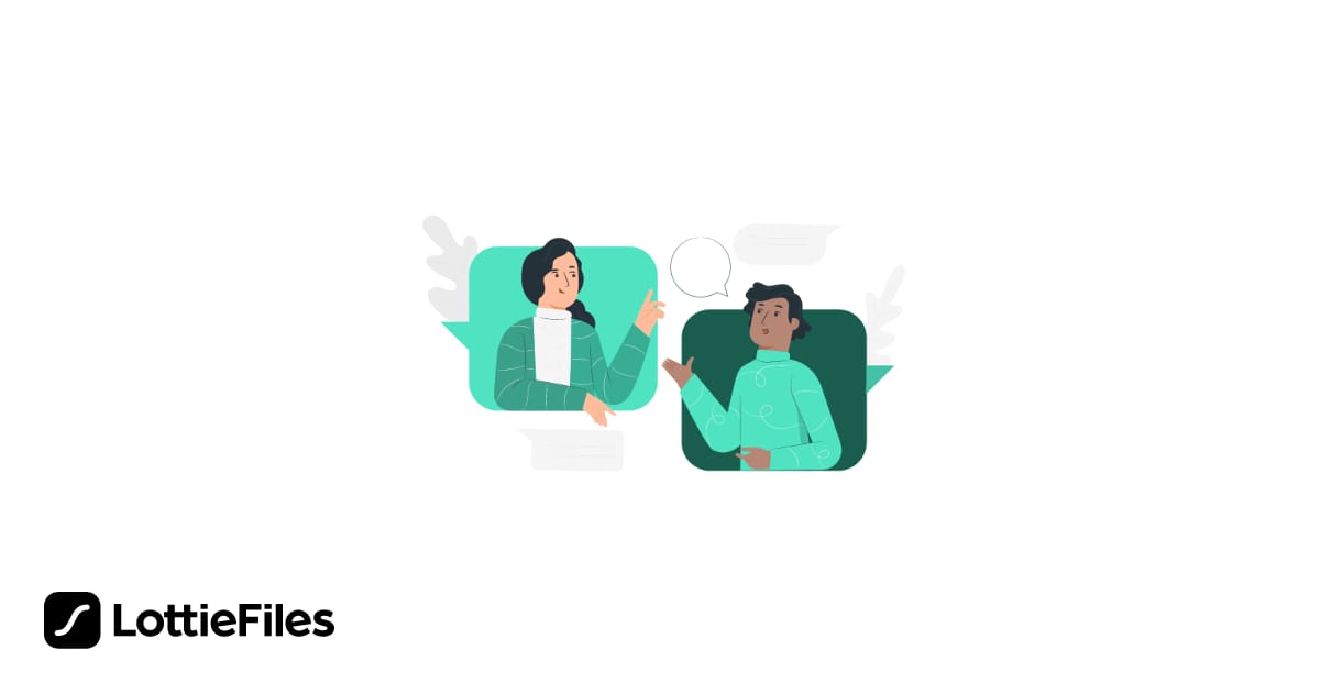 Free Conversation Animation by Keeks P. | LottieFiles