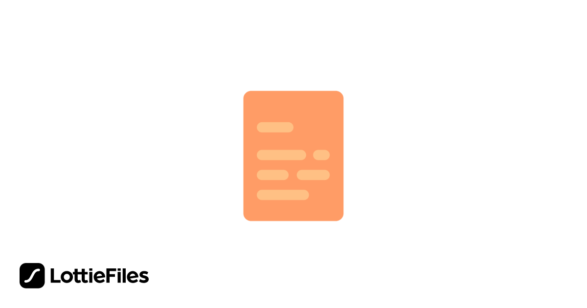 Free Document scanning orange Animation by Phương Nguyễn | LottieFiles