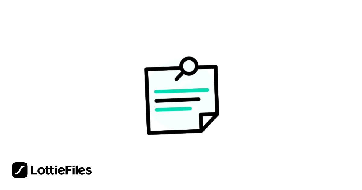 Free Note icon Lottie JSON animation Animation by Tinymotion | LottieFiles