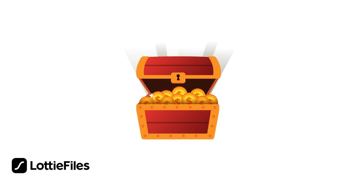 Free Dollar Coins Chest Animation by Qrious Studio | LottieFiles