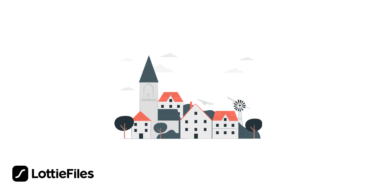 Free Small town concept Animation by Bayu Ananda | LottieFiles