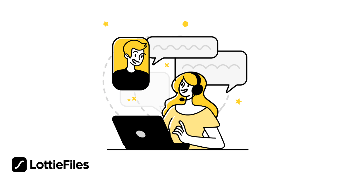 Free Call Center Inquiry Animation by Bashir Ahmad | LottieFiles