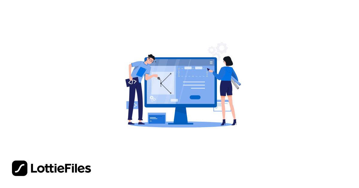 Free Web Design Blue Animation by Vlad R. Sardá | LottieFiles