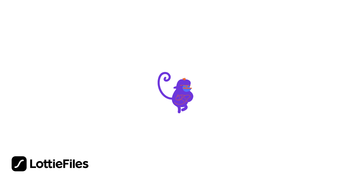 Free Walking monkey Animation by Henri de Bouteiller | LottieFiles