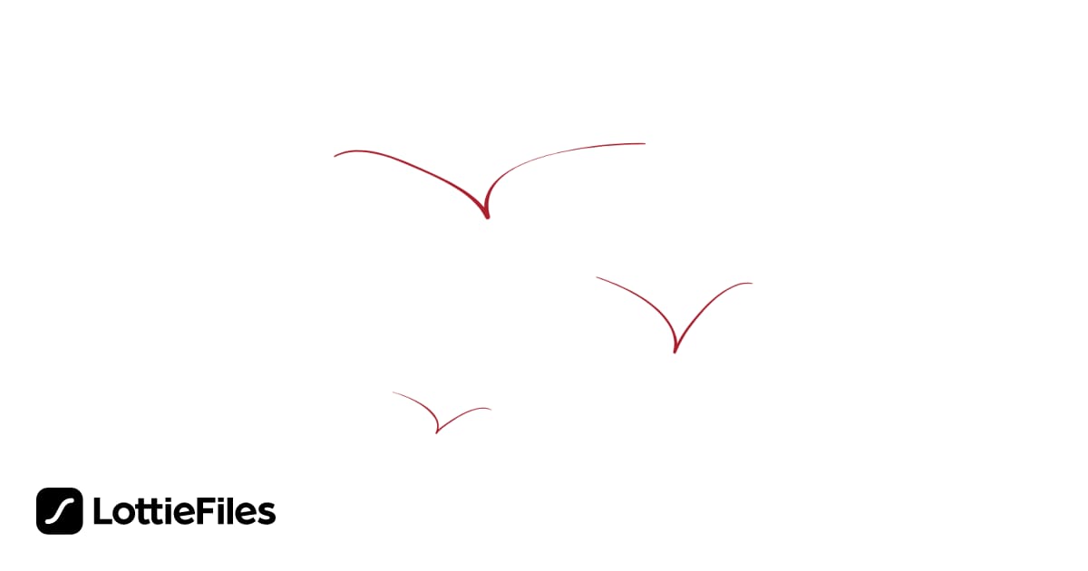 Free Flying Birds - Simple Design Animation by Jack Vickery | LottieFiles