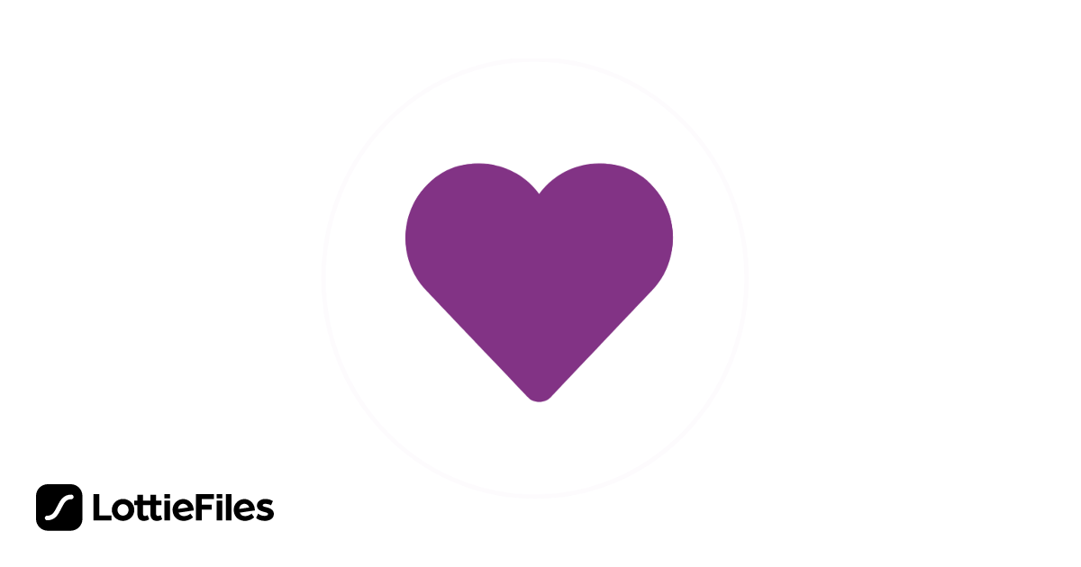Free Purple Heart Bounce Animation By Eworx Lottiefiles