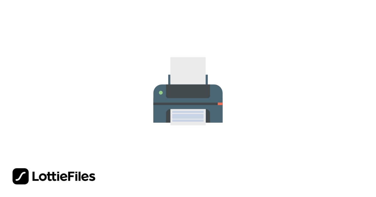 Free Laser Printer Printing Paper Animation Animation by Tom Scaria ...