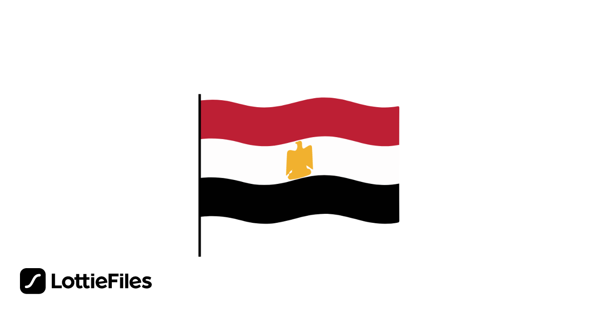 Egypt flag Lottie JSON animation by LottieJSON - LottieFiles
