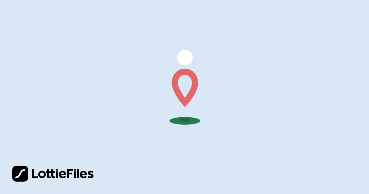 Free Location Pin Animation by Gregory Hunsburger | LottieFiles