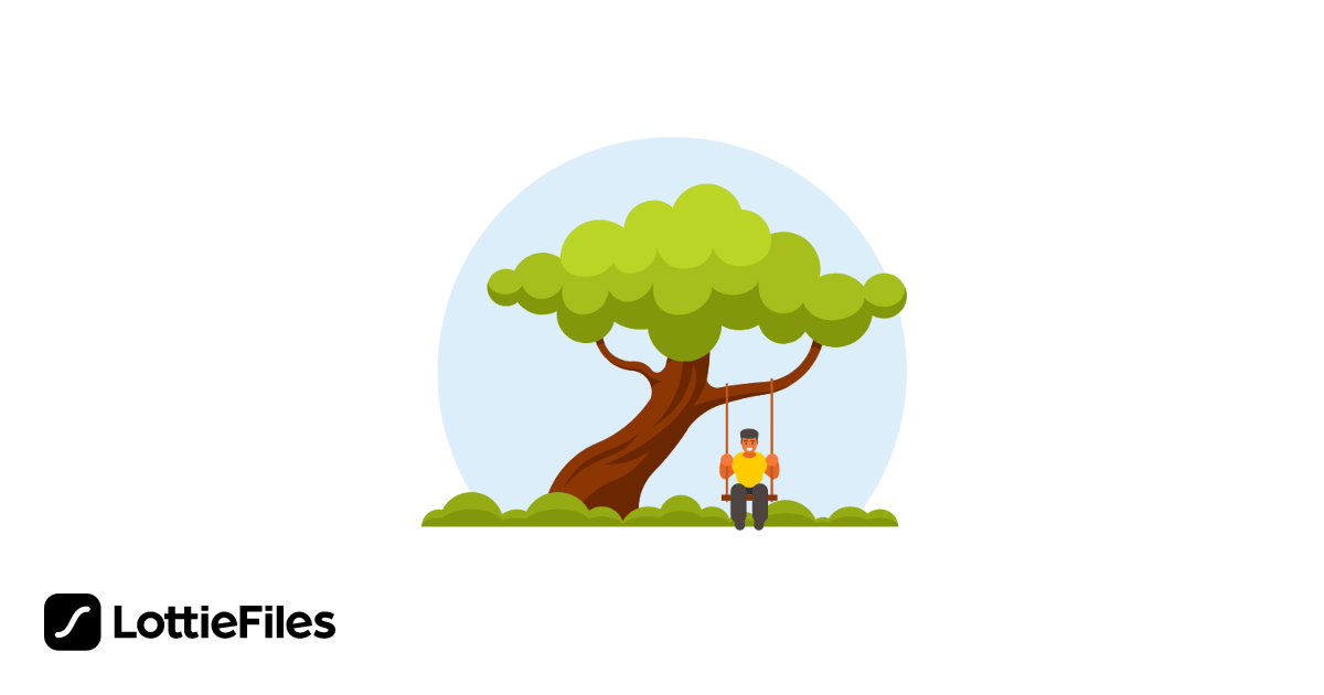 Free Guy on a swing Animation by Panda Pixels | LottieFiles