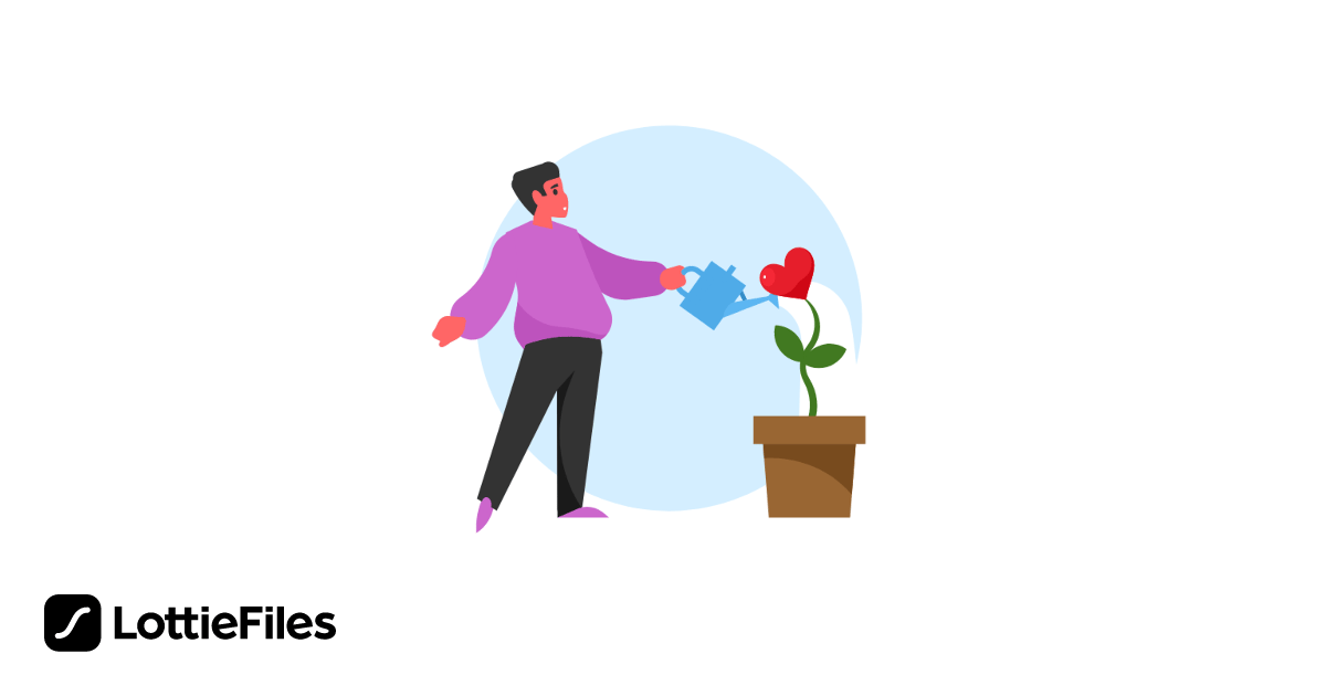 Free Watering Plants/Gardening Animation by Panda Pixels | LottieFiles