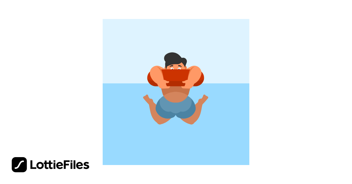 Free Swimming Animation by Panda Pixels | LottieFiles