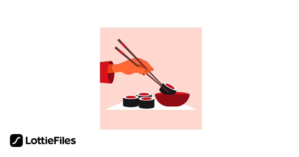 Free Sushi Animation by Panda Pixels | LottieFiles