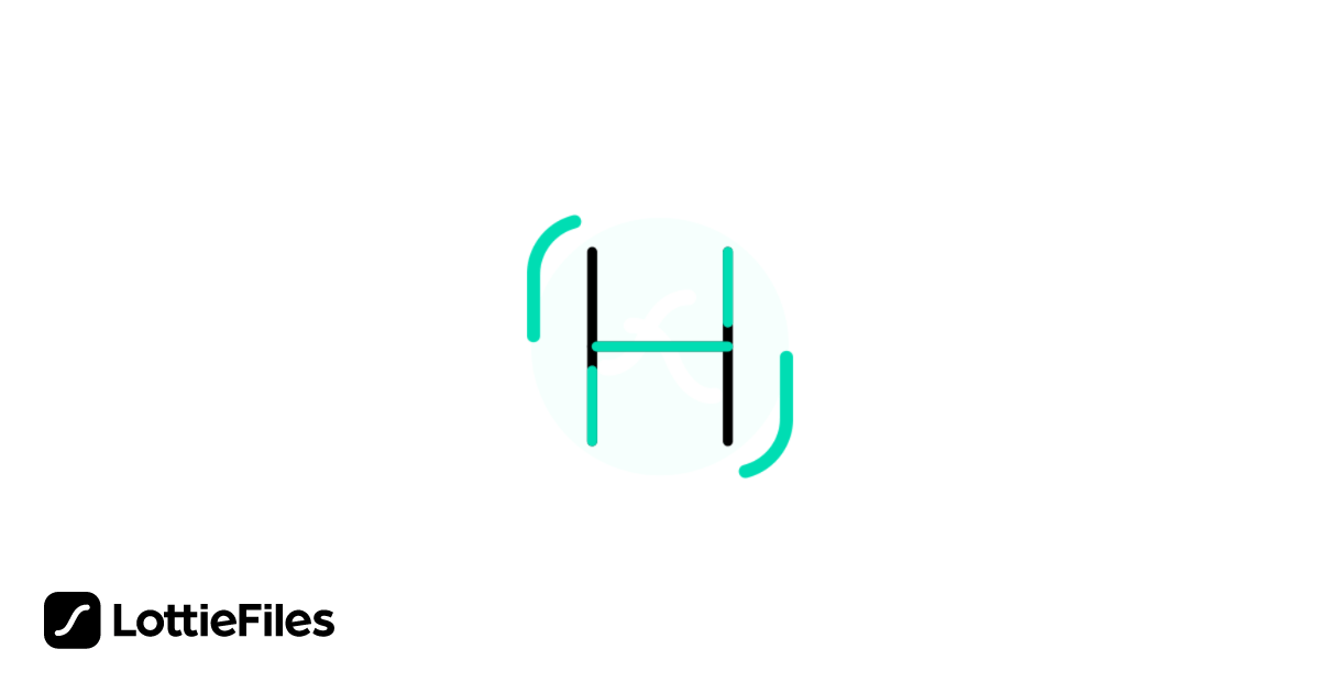 H alphabet icon Lottie JSON animation by LottieJSON - LottieFiles