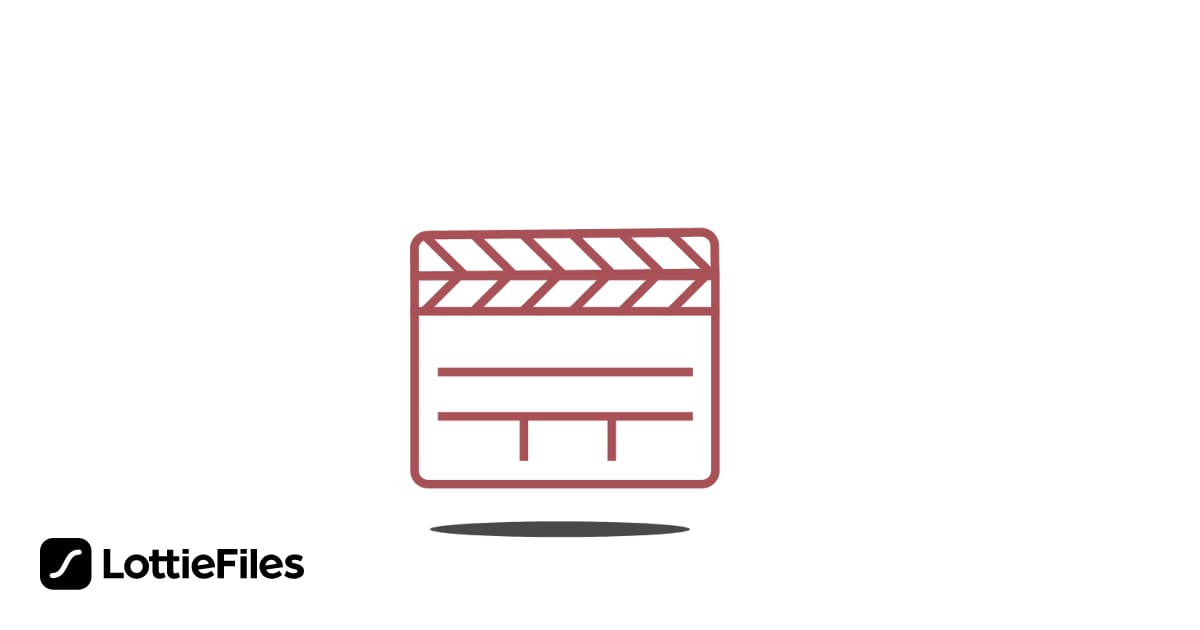 Free Movie Clapper Board Animation by Peyton Hammed | LottieFiles