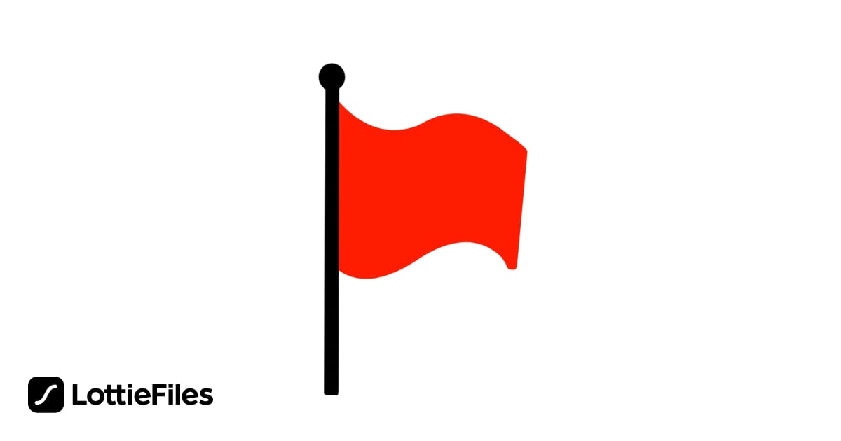 Free Red Flag Animation by Emily Walker | LottieFiles