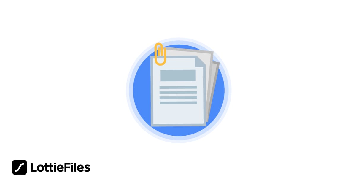 Free document Animation by 채송아 | LottieFiles