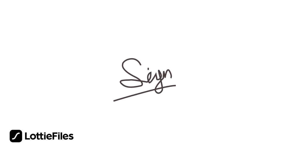 Free Signature Animation Animation by Anowarul Haque | LottieFiles